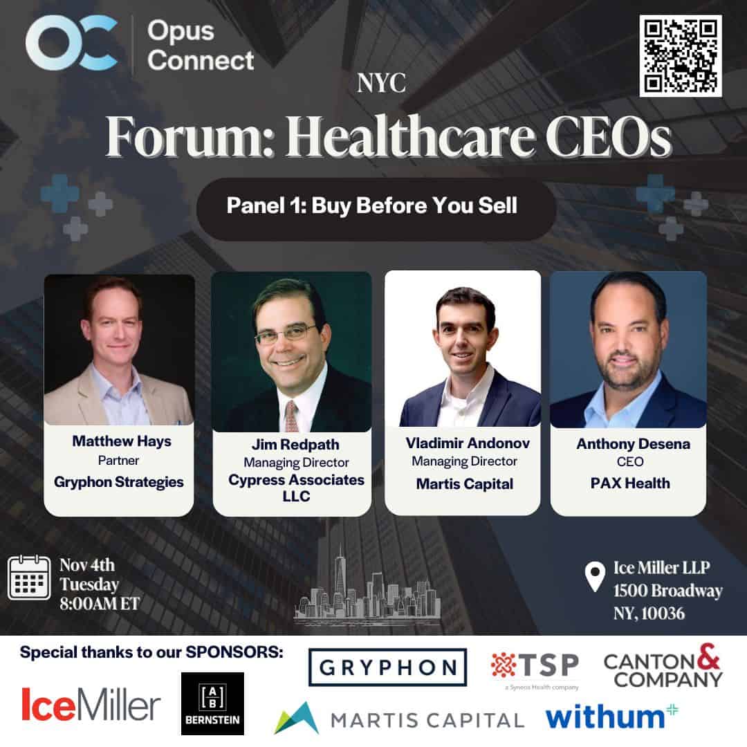 Join Us at the Opus NYC Healthcare Conference — November 5–6, 2025 ...